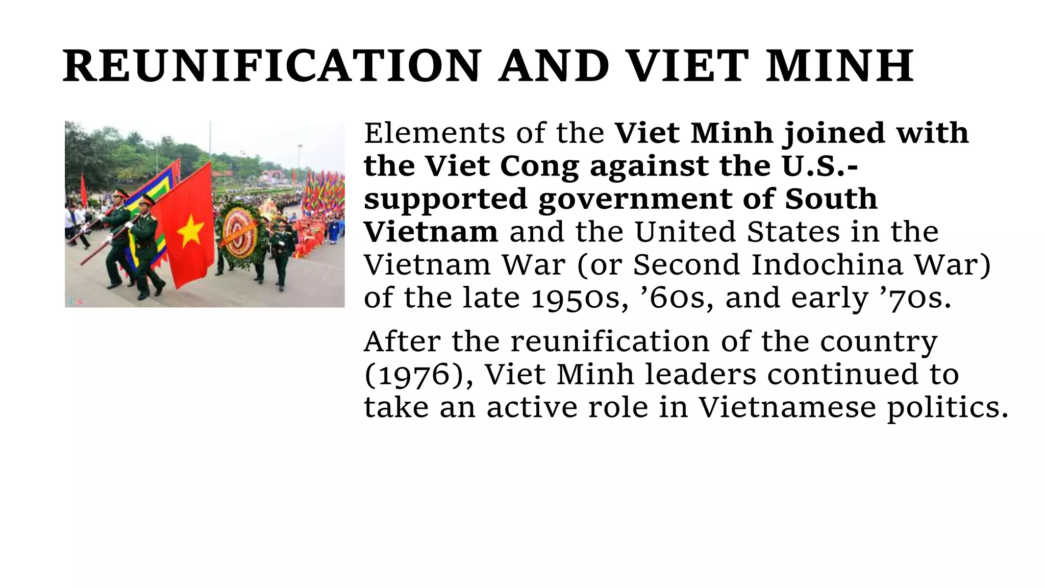 VIETNAM WAR - 02. CONTEXT OF VIETNAMESE RESISTANCE | PPT