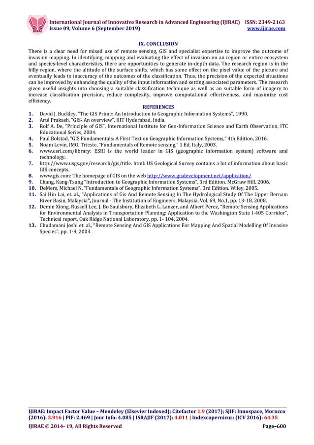REMOTE SENSING AND GEOGRAPHIC INFORMATION SYSTEMS | PDF REMOTE SENSING AND GEOGRAPHIC INFORMATION SYSTEMS | PDF
