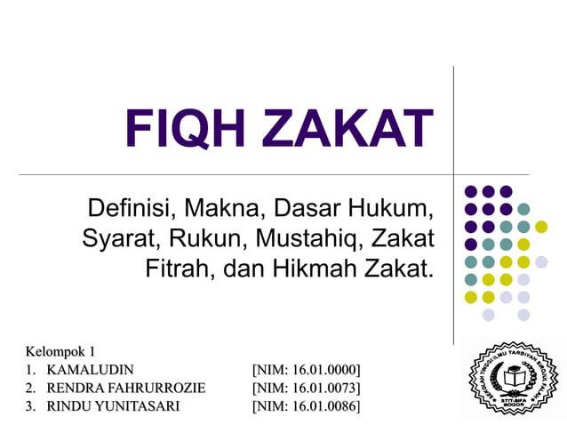 FIQH ZAKAT: Definisi, Makna, Dasar Hukum, Syarat, Rukun, Mustahiq ... FIQH ZAKAT: Definisi, Makna, Dasar Hukum, Syarat, Rukun, Mustahiq ...
