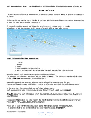 Solar System Worksheet Unlabeled