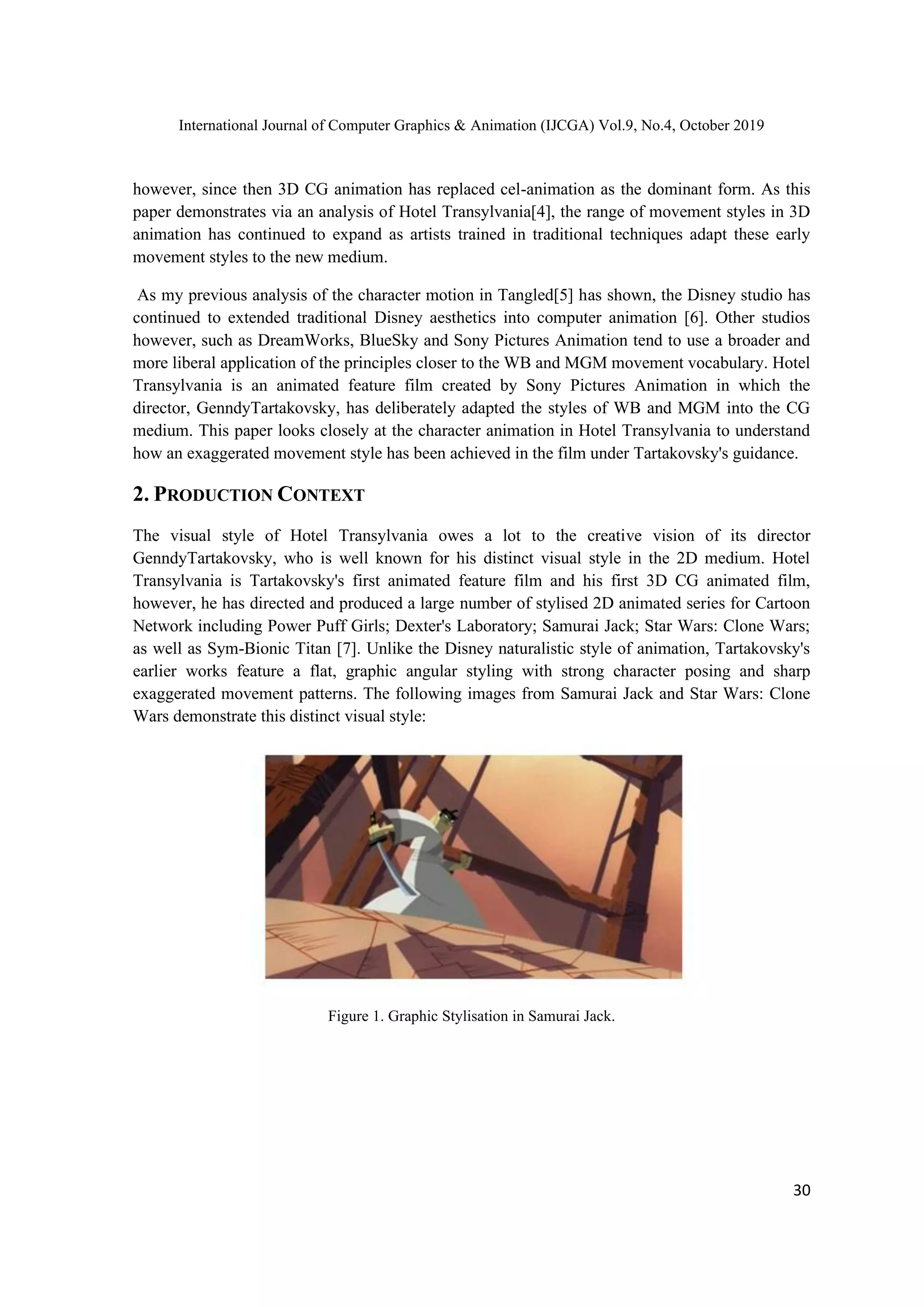 EXAGGERATED CARTOON STYLE MOTION IN HOTEL TRANSYLVANIA | PDF