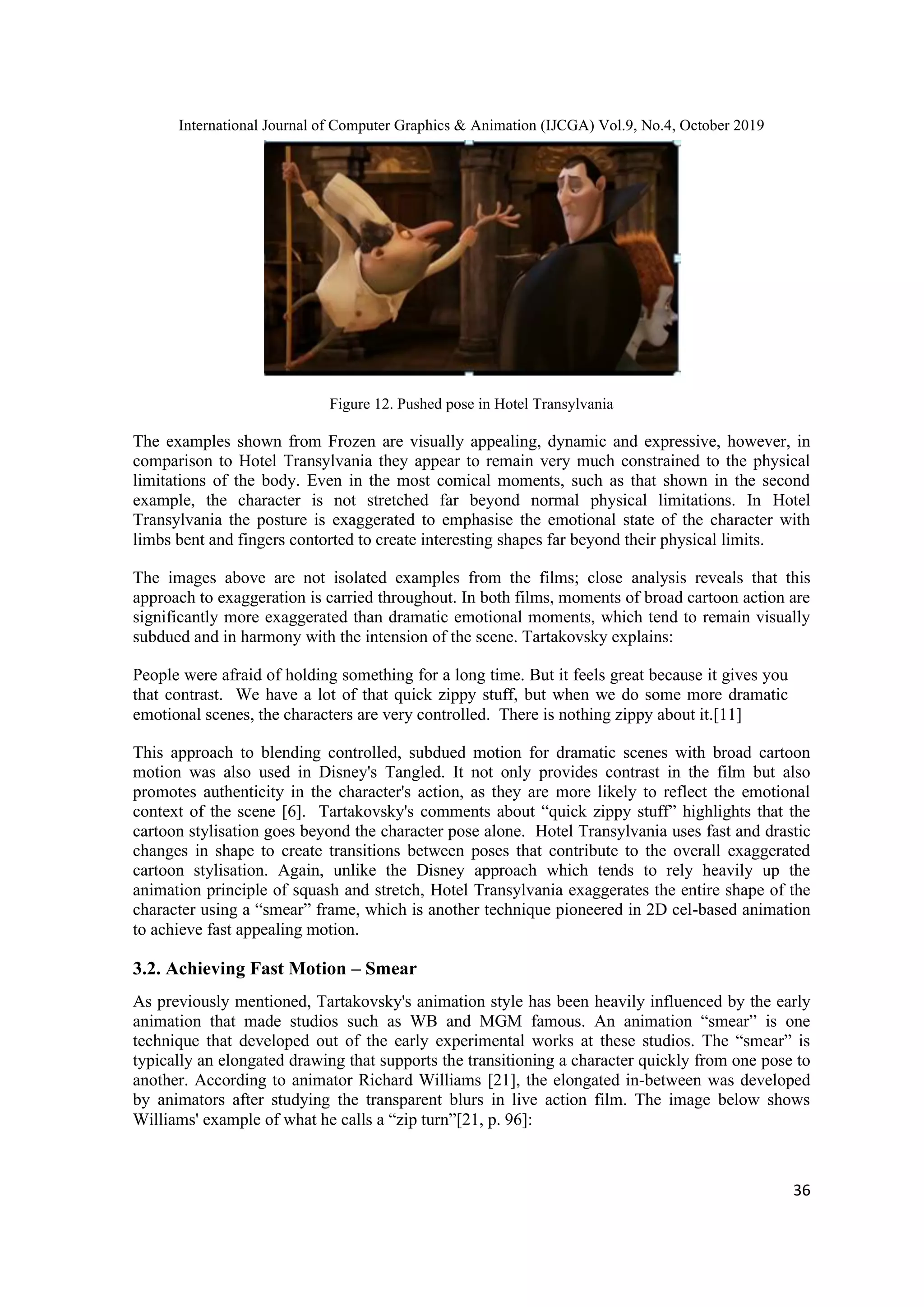 EXAGGERATED CARTOON STYLE MOTION IN HOTEL TRANSYLVANIA | PDF