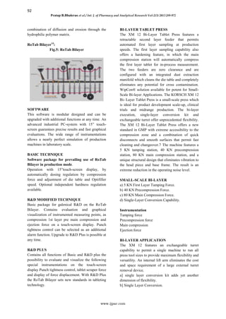 Advance Techniques of Bilayer tablet: A Review | PDF