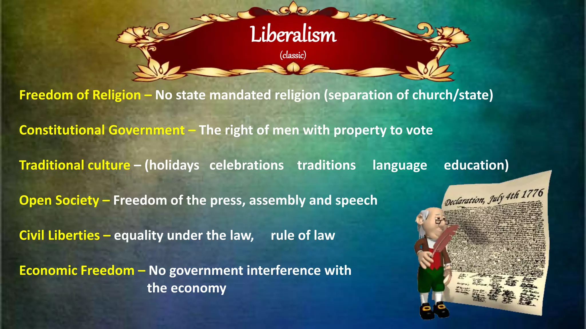 Liberalism, Conservation, and Nationalism (LCN) | PPT