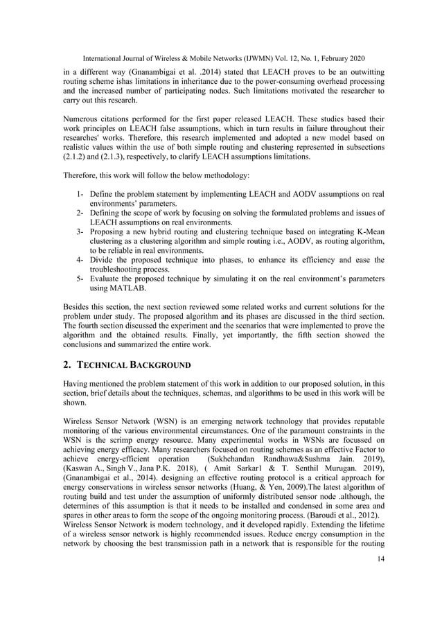 An Enhanced Hybrid Routing And Clustering Technique For Wireless Sensor Network Pdf