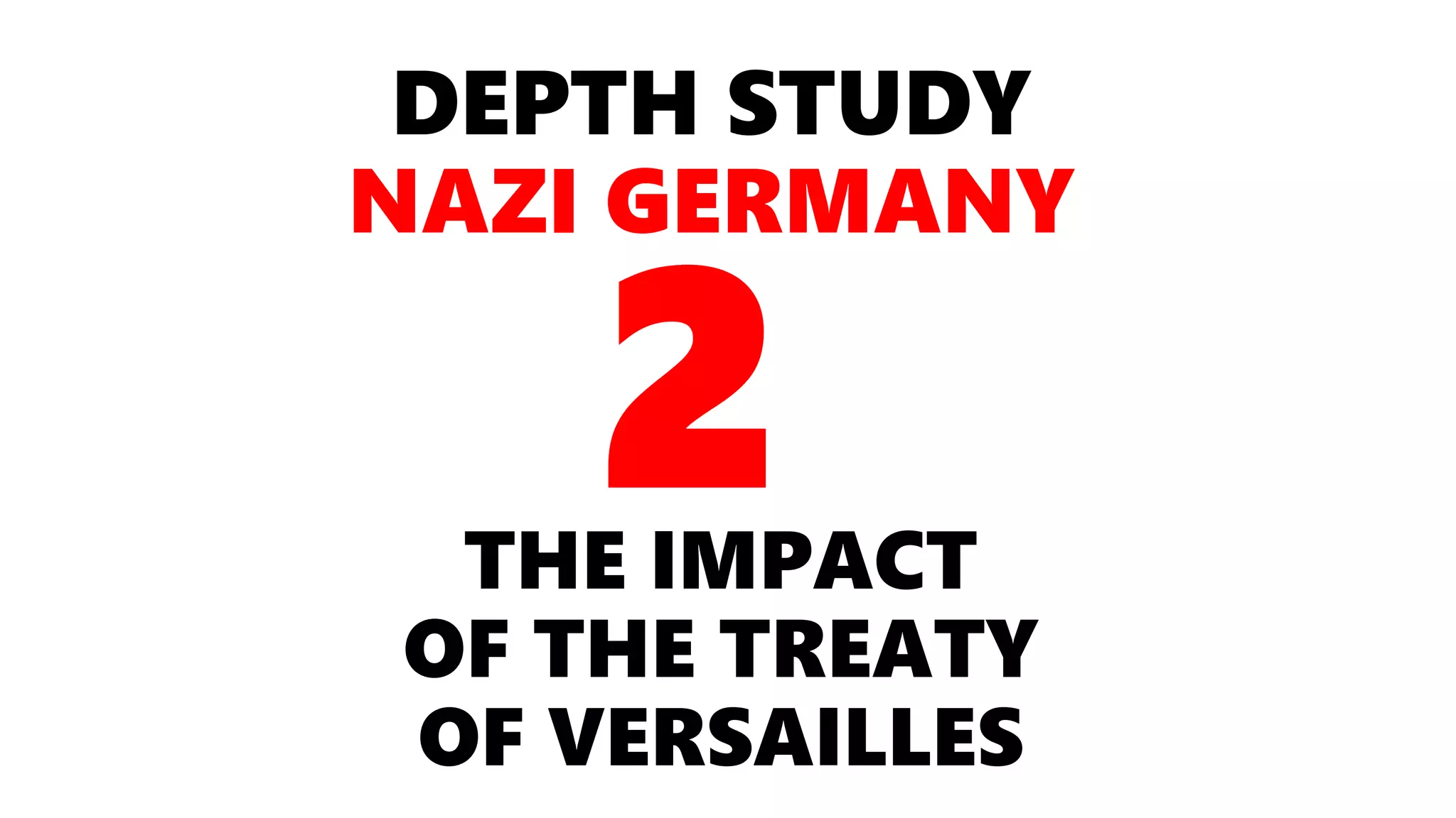 HISTORY IGCSE CONTENT - 20TH CENTURY OPTION - DEPTH STUDY GERMANY ...