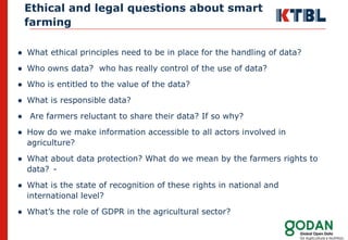 Ethical and legal questions about smart farming. How do farmers feel ...