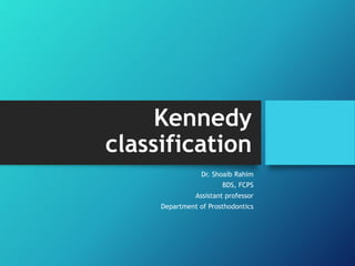 02. kennedy classification | PPTX