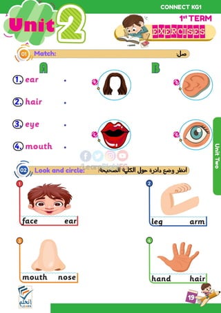 Connect KG1: Unit 2 - My body | PDF