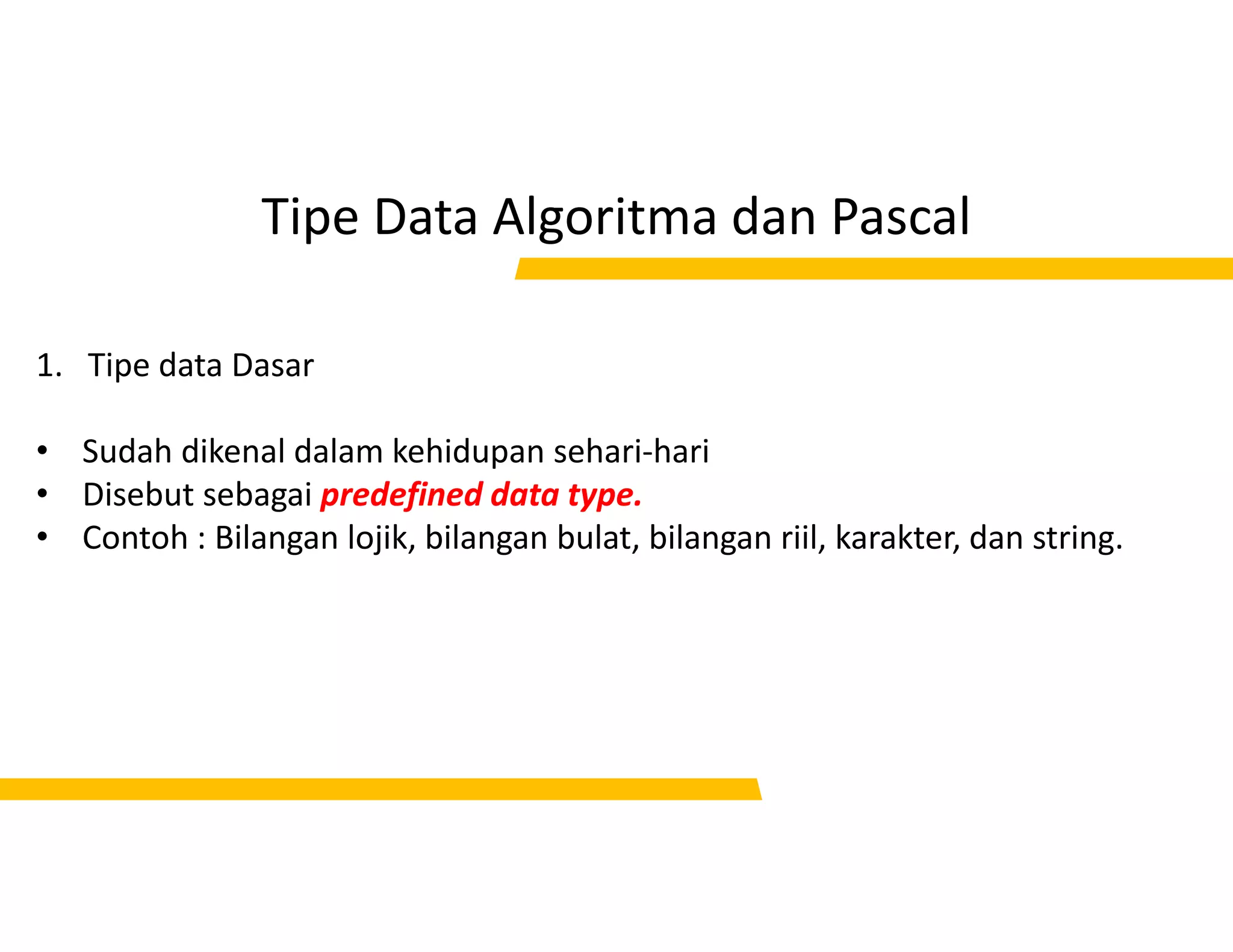 Algoritma & Pemograman - 02. Variabel dan Tipe Data | PDF