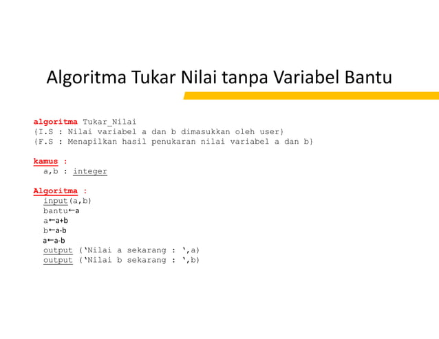Algoritma & Pemograman - 02. Variabel dan Tipe Data | PDF