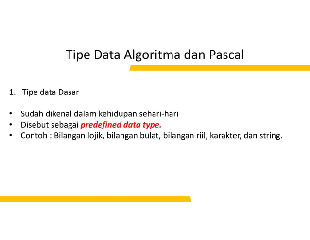 Algoritma & Pemograman - 02. Variabel dan Tipe Data | PDF