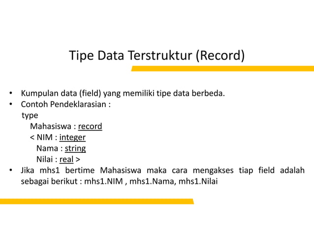 Algoritma & Pemograman - 02. Variabel dan Tipe Data | PDF