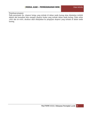 Struktur Kontrol PHP | PDF