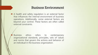 02. The Business Environment | PPTX