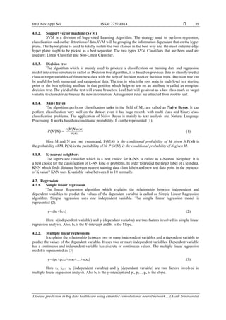 Disease prediction in big data healthcare using extended convolutional ...