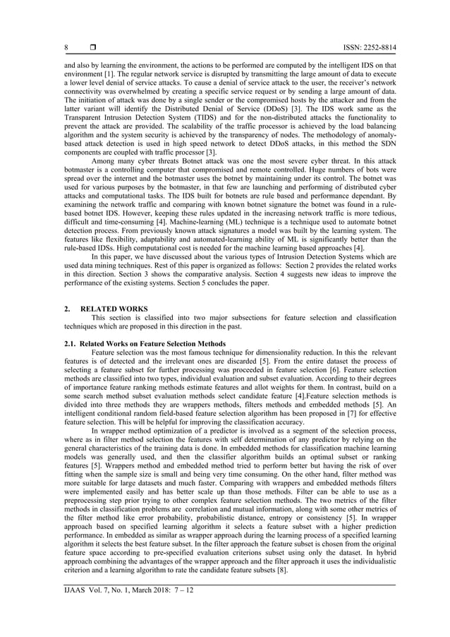 Data Mining Techniques for Providing Network Security through Intrusion Detection Systems: a ...