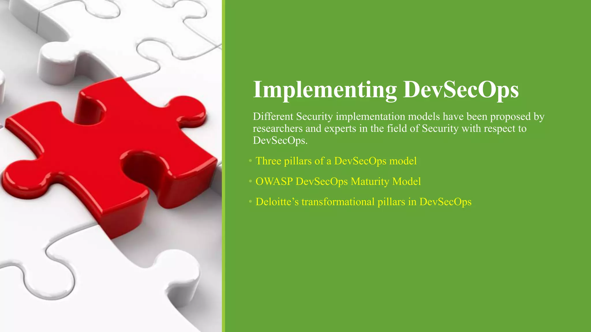 DevSecops: Defined, tools, characteristics, tools, frameworks, benefits and challenges | PPTX
