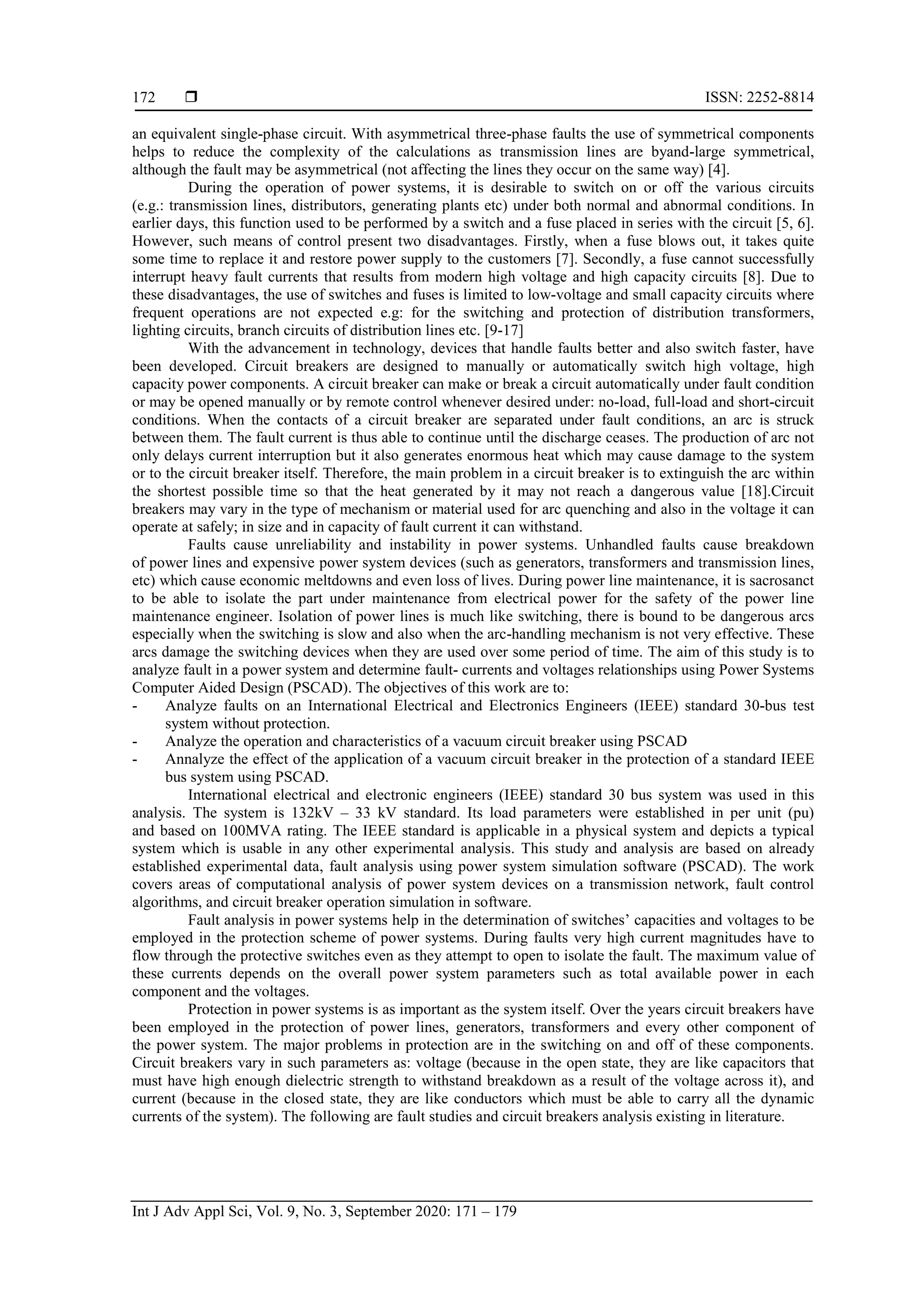 Fault Analysis In Power System Using Power Systems Computer Aided