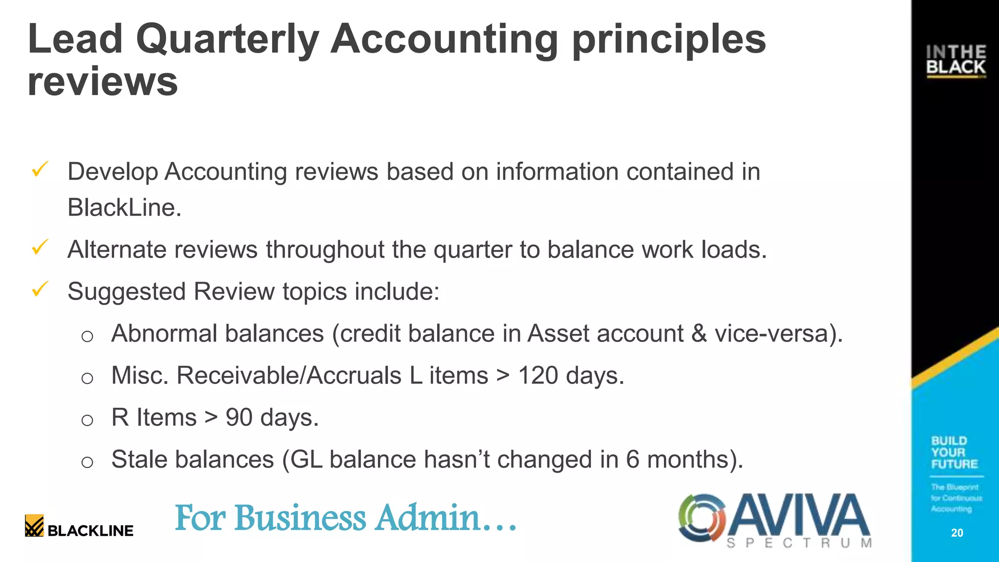 BlackLine System Admin Best Practices | PPTX