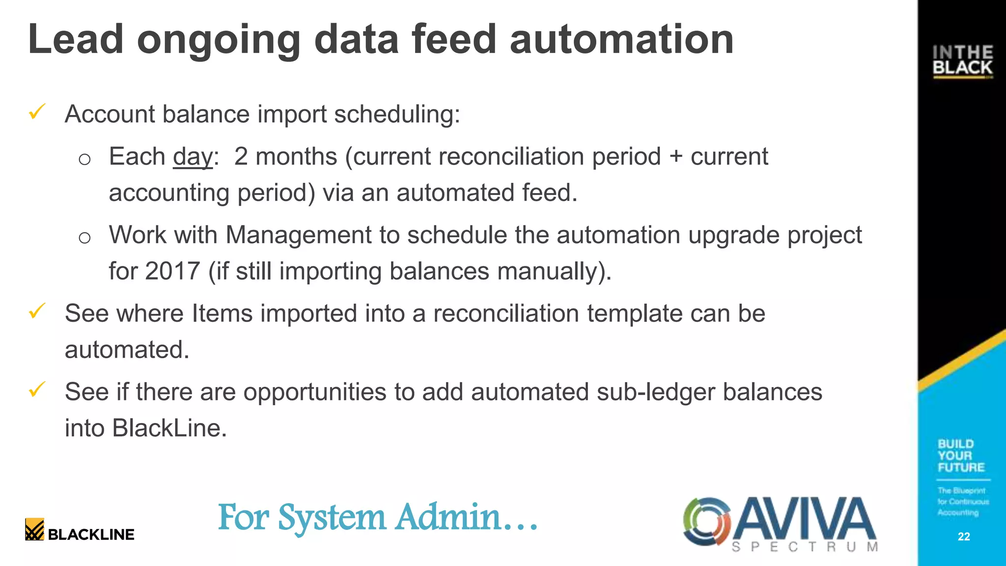 BlackLine System Admin Best Practices | PPTX