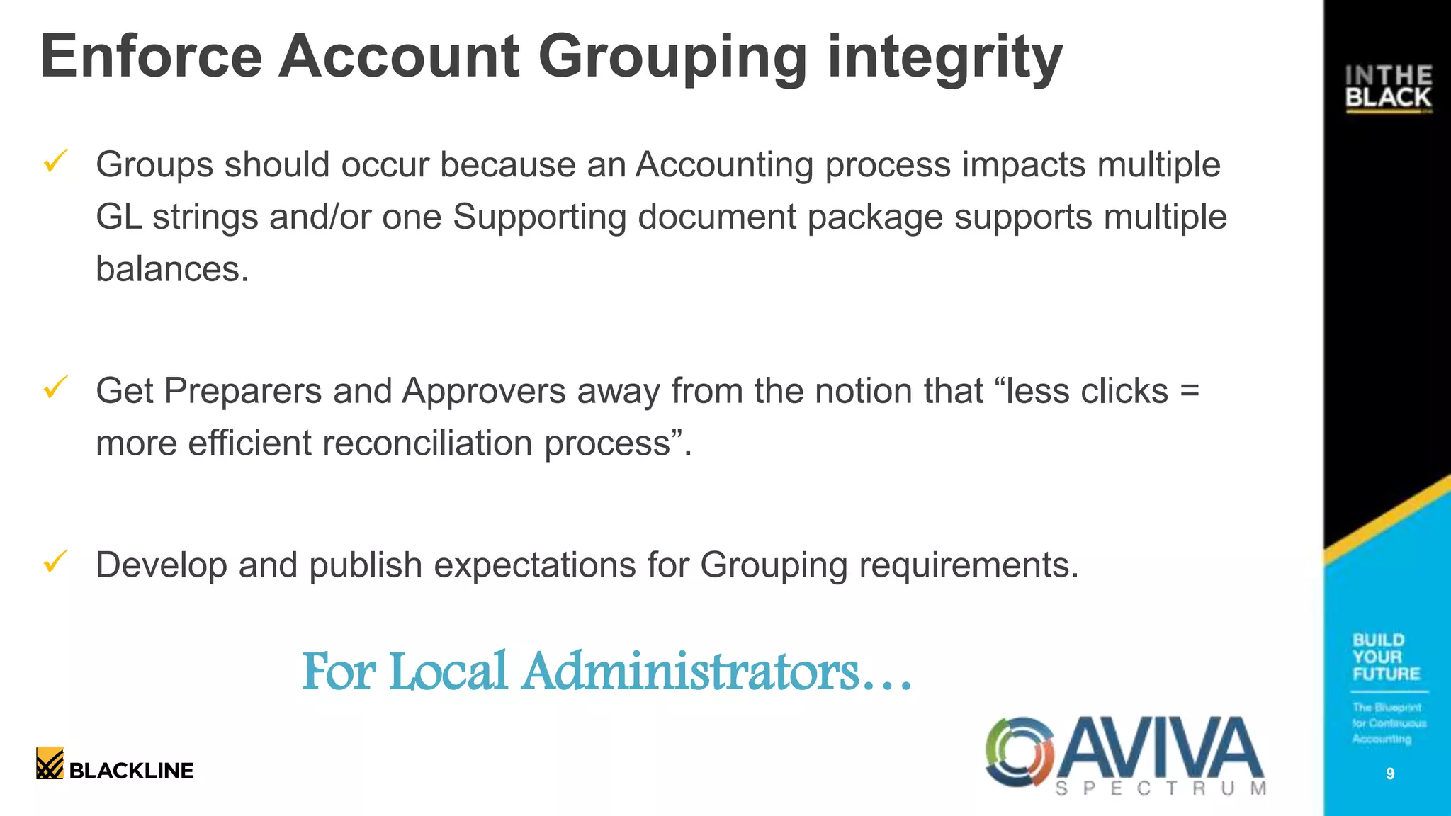 BlackLine System Admin Best Practices | PPTX