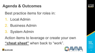 BlackLine System Admin Best Practices | PPTX