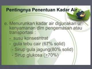 02. analisis kadar air (win 2) | PPTX