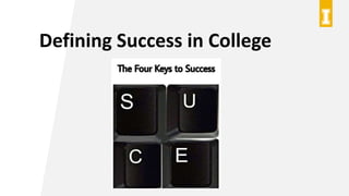 Defining Success | PPTX | College Planning | College Education