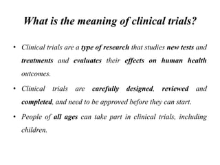 Clinical studies | PPTX