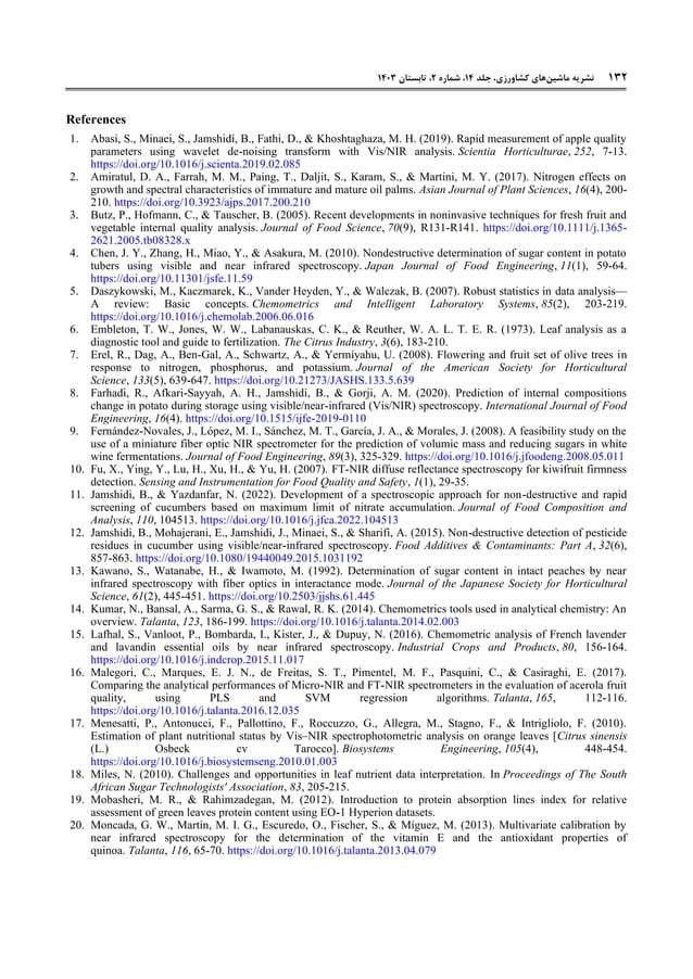 Rapid and Non-destructive Estimation of Apple Tree NPK Contents based on Leaf Spectral Analysis ...