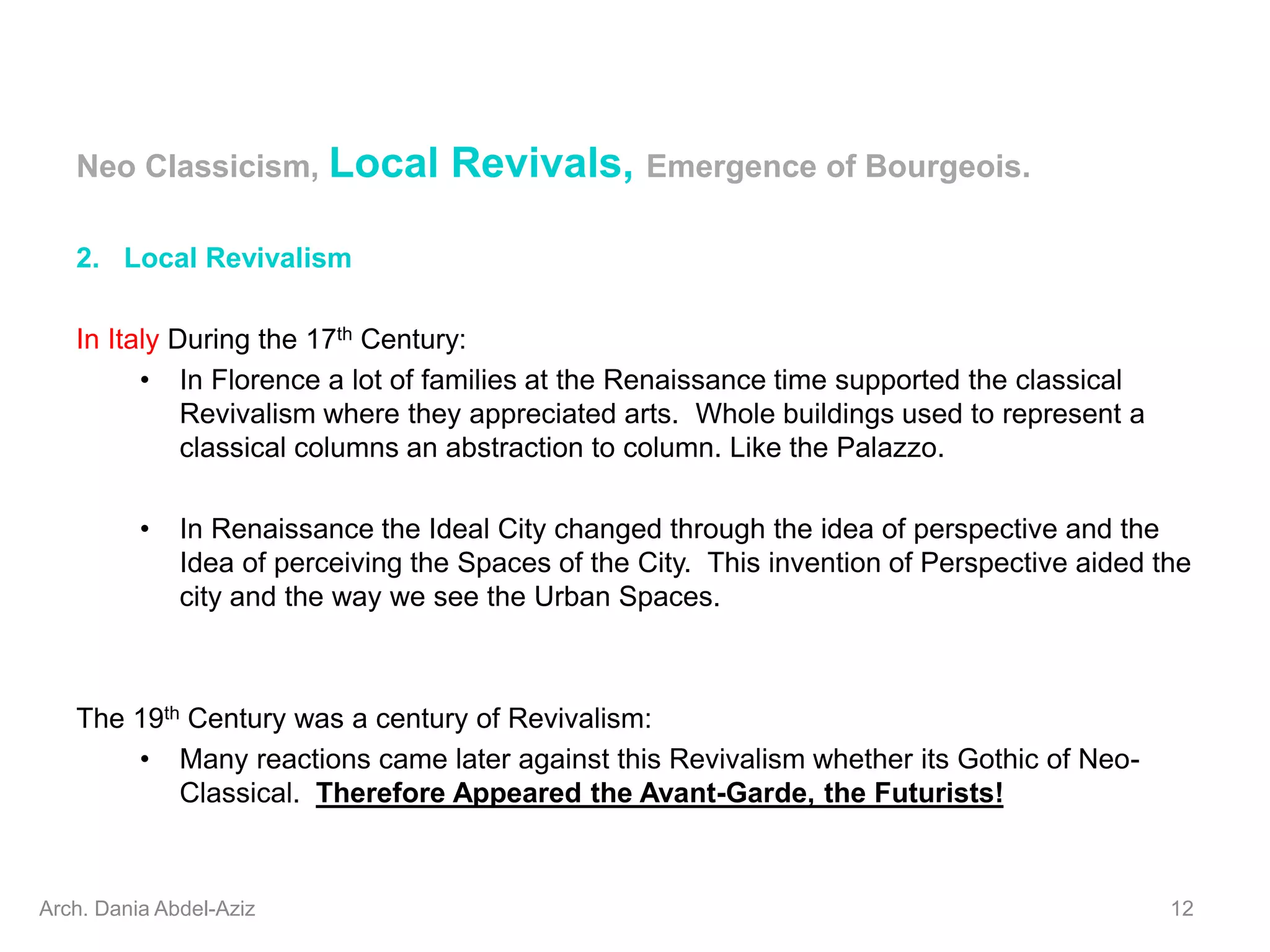 history of contemporary architecture - 02. Local Revivals .ppt
