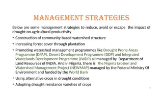 DROUGHT MANAGEMENT STRATEGIES IN AGRICULTURE | PPTX