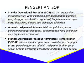 02. Kebijakan SOP-AP dalam Implementasi RB oleh Kepala Biro Organisasi.ppt