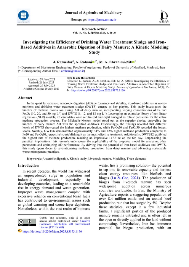 Investigating the Efficiency of Drinking Water Treatment Sludge and ...