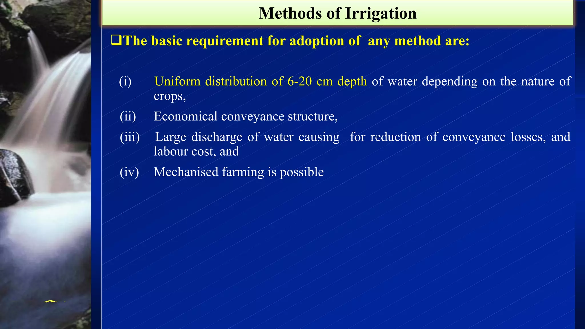02. Methods of Irrigation.pdf | Agriculture | Industries