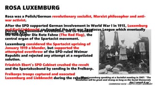 DEPTH STUDY GERMANY: WEIMAR REPUBLIC - 02. THE NOVEMBER REVOLUTION 1918 | PPTX | Civic affairs ...