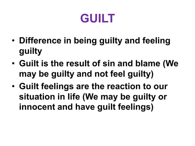 02 24-13-am - handling guilt | PPT
