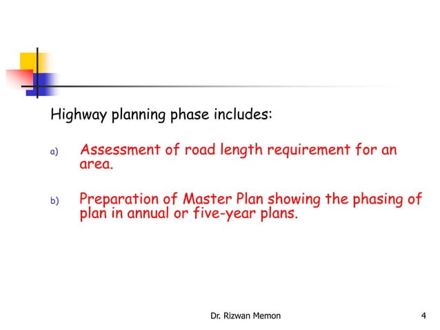 Highway Planning, the Surveys and Studies | PDF | Developmental Sites ...