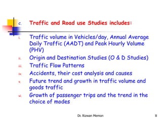 Highway Planning, the Surveys and Studies | PDF