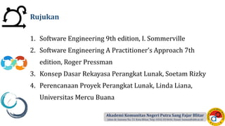 Materi matkul Rekayasa Perangkat Lunak dengan topik "Perencanaan Proyek ...