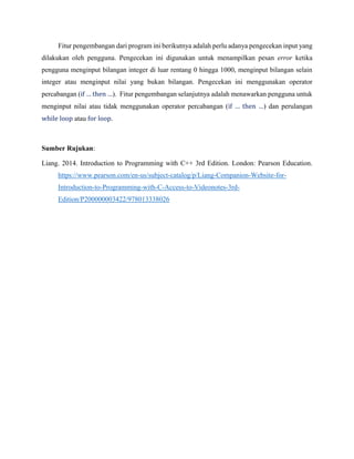 2.6. Jumlah Digit dalam Bilangan Ratusan Menggunakan C++ | PDF