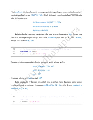 2.7. Konversi Satuan Menit Ke Tahun Hari Jam Menggunakan Bahasa ...
