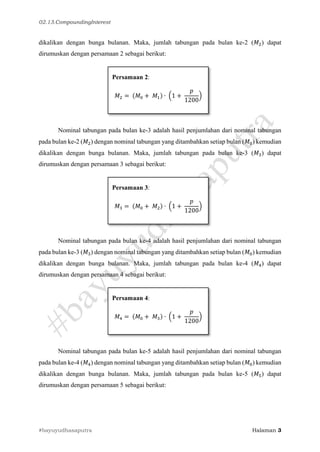 02.13. Menghitung Bunga Majemuk Menggunakan Bahasa Pemrograman C++ | PDF