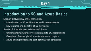 Deploying 5G Packet Core on Azure - Table of Content by TelcoLearn | PPT