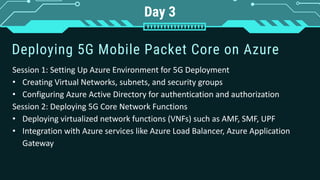 Deploying 5G Packet Core on Azure - Table of Content by TelcoLearn | PPT