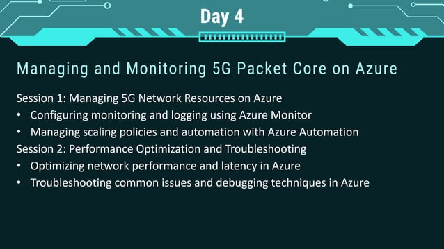Deploying 5G Packet Core on Azure - Table of Content by TelcoLearn | PPT