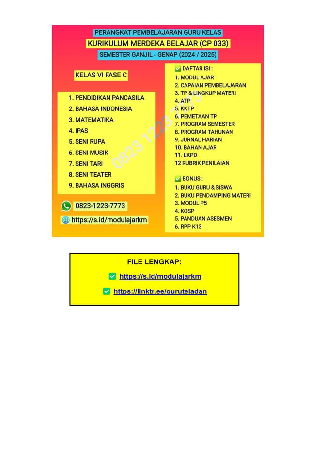 MODUL AJAR IPAS KELAS 6 KURIKULUM MERDEKA | PDF