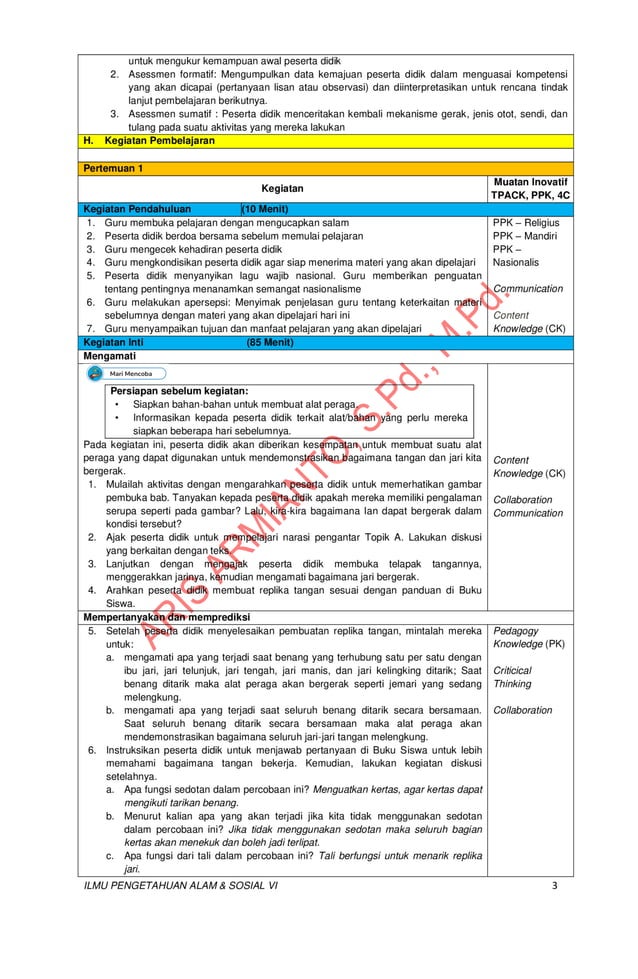 MODUL AJAR IPAS KELAS 6 KURIKULUM MERDEKA | PDF