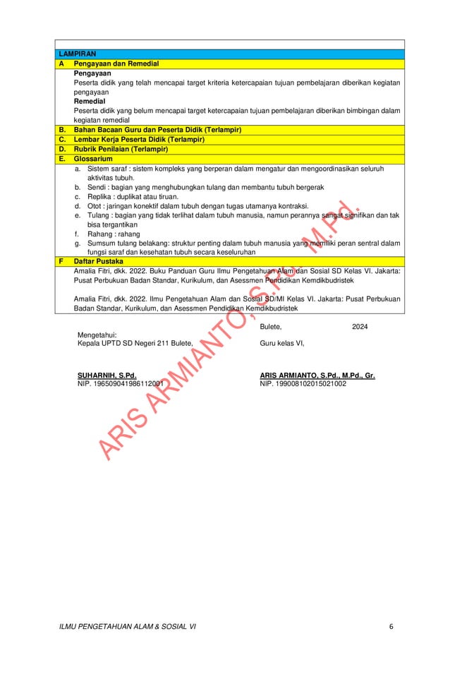 MODUL AJAR IPAS KELAS 6 KURIKULUM MERDEKA | PDF